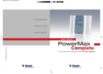Visonic PowerMax Complete User manual | Manualzz
