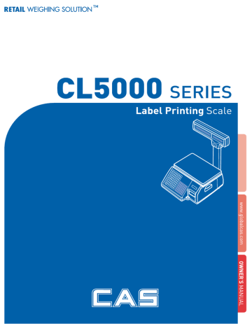 CAS CL5000 Series User manual | Manualzz