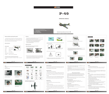 FMS P-40 Operating Manual | Manualzz