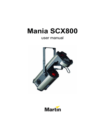 Martin Mania SCX800 User manual | Manualzz