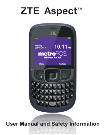 ZTE Aspect Metro PCS User manual | Manualzz
