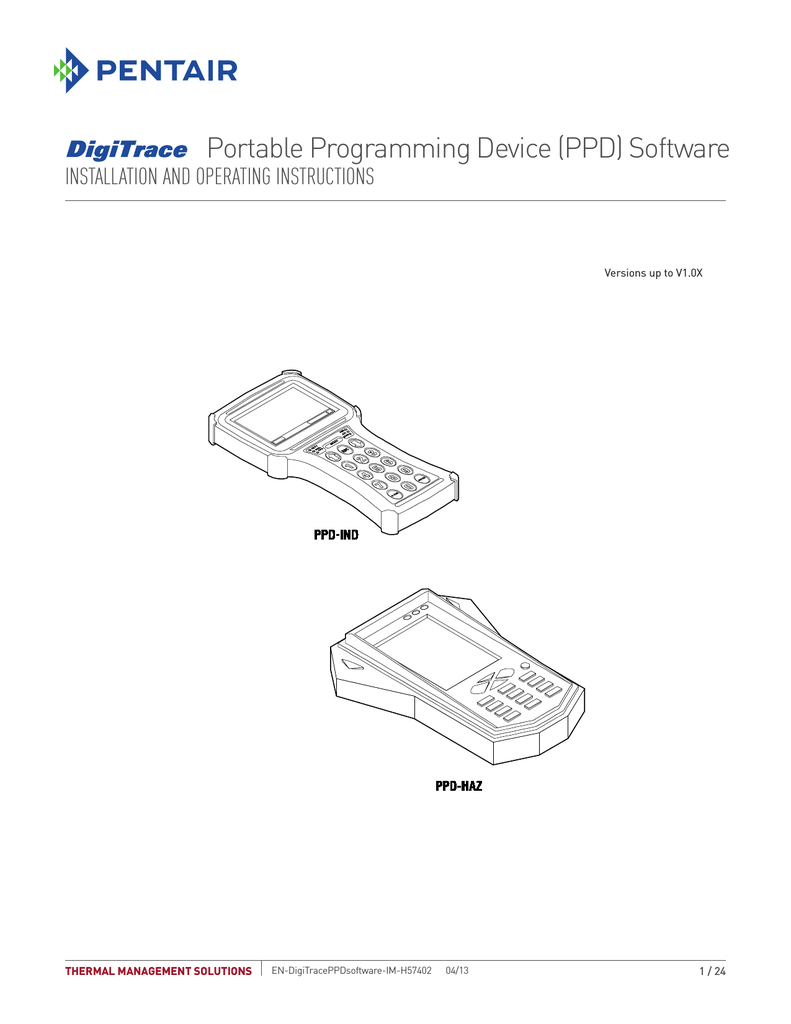 Portable Programming Device (PPD) Software | Manualzz