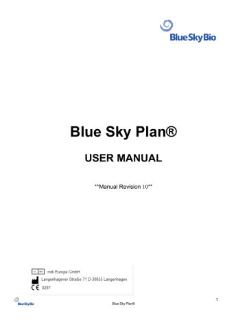 Blue Sky Plan User Manual | Manualzz