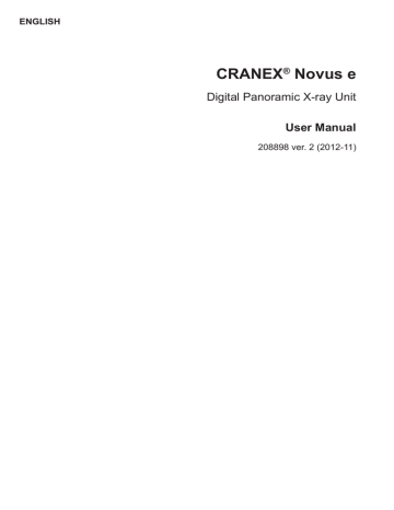 CRANEX Novus e User Manual | Manualzz