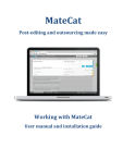 MateCat Translation Software User Manual | Manualzz