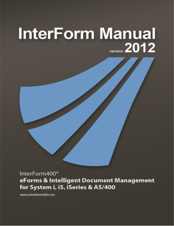 InterForm 400 User’s Manual - Version 2012 | Manualzz