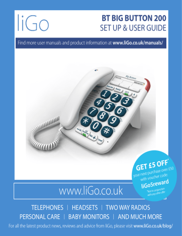 BT Big Button 200 User manual | Manualzz