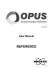 OPUS Spectroscopy Software User Manual - Validation | Manualzz