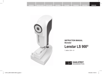 Biometer Lenstar LS 900 Instruction Manual | Manualzz