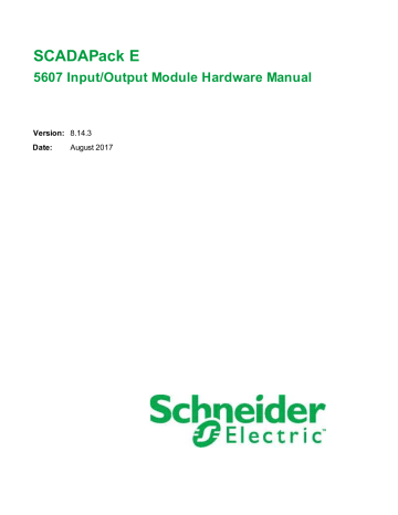 Schneider Electric SCADAPack_5607 User Guide | Manualzz