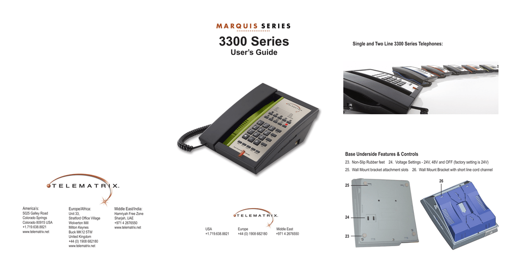 telematrix 3300 Series Manual | Manualzz