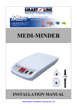 Smartlink MEDI-MINDER - Installation manual, User manual