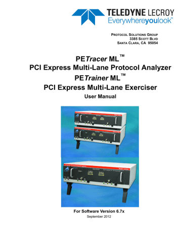 Lecroy PCIe Gen1 PETracer ML Analyzer and Exerciser Protocol Analyzer ...