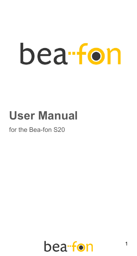 Bea-fon S20 User manual | Manualzz