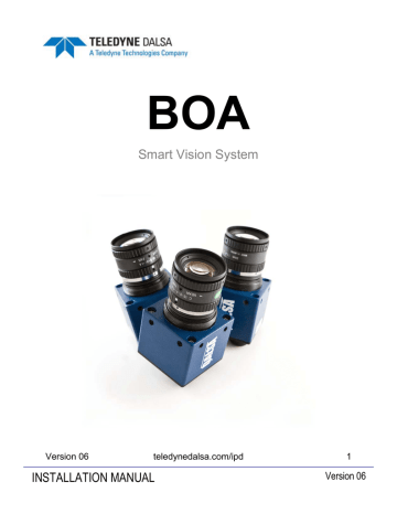 Dalsa BOA Installation manual | Manualzz
