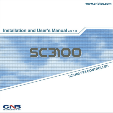 CNB SC3100 Owner's Manual | Manualzz