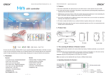 LTECH LED controller M mini User Manual | Manualzz