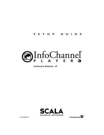 Scala InfoChannel Player 3 Setup Guide | Manualzz