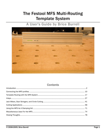 The Festool MFS Multi-Routing Template System | Manualzz