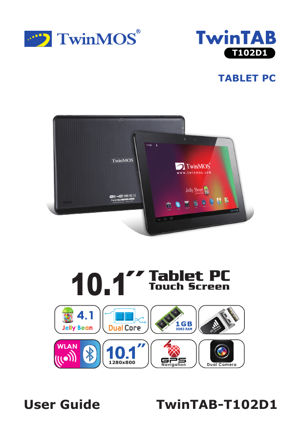 Twinmos TwinTAB-T102D1 User manual | Manualzz