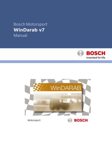Bosch Motorsport Windarab v7 Manual | Manualzz