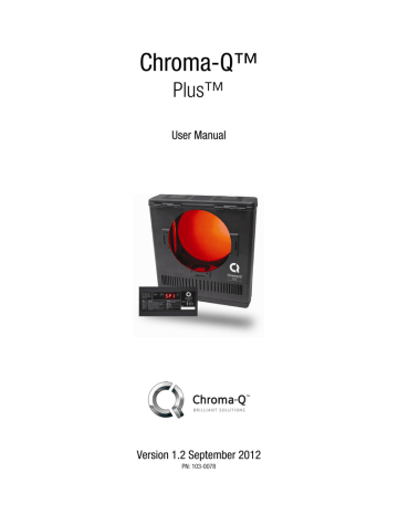 Chroma-Q Plus Colour Changer User Manual | Manualzz