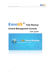 EaseUS Todo Backup - User Guide, User manual