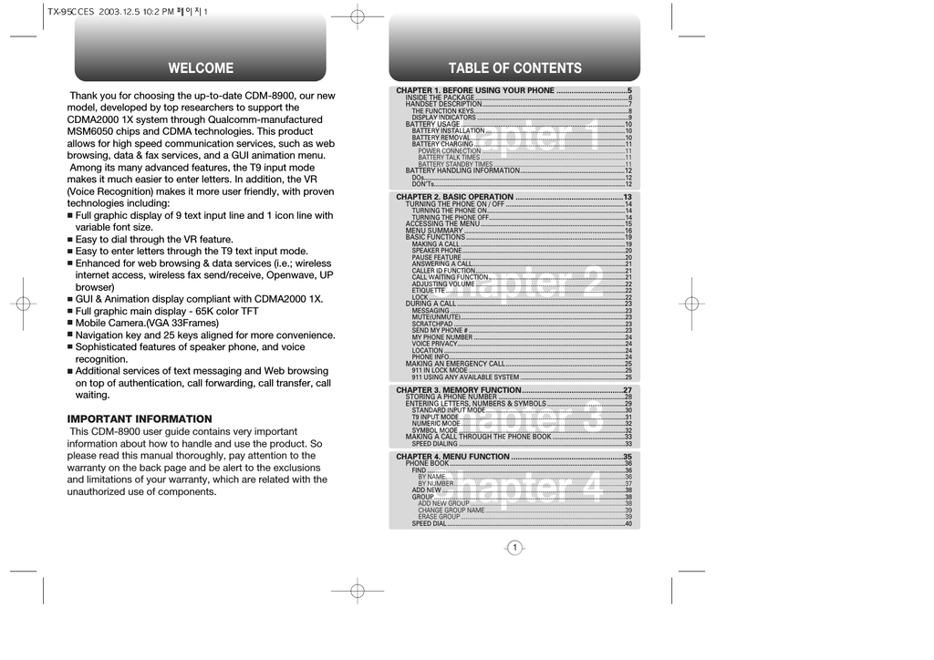 Audiovox | CDM-8900 | User manual | User Guide | Manualzz