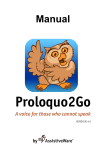 Proloquo2Go Getting Started | Manualzz