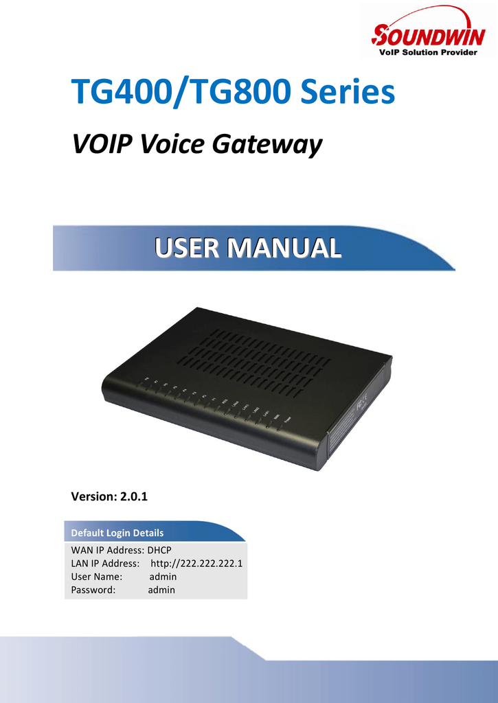 TG400/TG800 Series | Manualzz