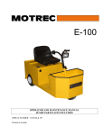 MOTREC E 480 Operator and Maintenance Manual | Manualzz