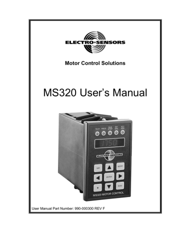 Motor Controller MS320 User Manual | Manualzz