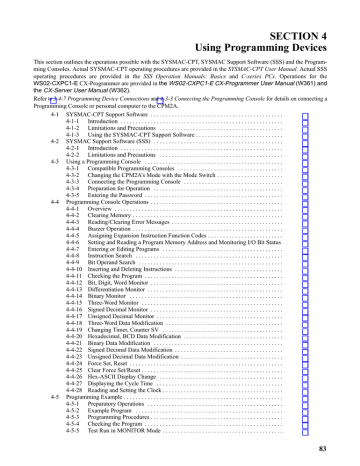4-1 SYSMAC-CPT Support Software | Manualzz