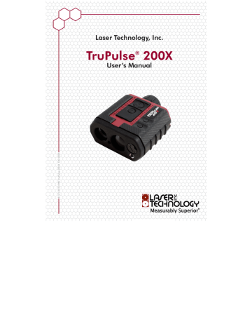 LTI TruPulse 200X User`s Manual | Manualzz