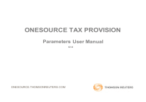 ONESOURCE Tax Provision User Manual | Manualzz