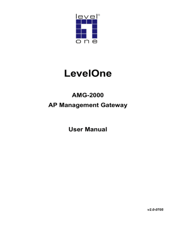 AP Management Gateway AMG 2000 User Manual | Manualzz