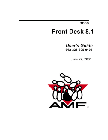 Front Desk BOSS 8.1 User’s Guide | Manualzz
