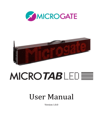 Microgate MicroTab LED User Manual | Manualzz