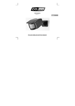 CoCo PIR-2050 - User manual | manualzz.com