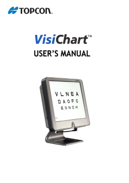Topcon VisiChart - User manual