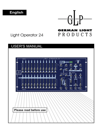 GLP Light Operator 48 User manual | Manualzz