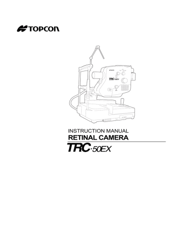 TOPCON TRC-50EX Retinal Camera Instruction Manual | Manualzz