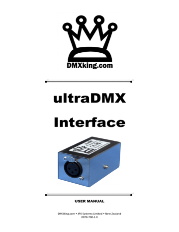DMX Interface ultraDMX USER MANUAL | Manualzz