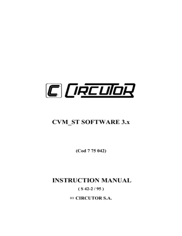 CVM software CVM_ST Instruction Manual | Manualzz