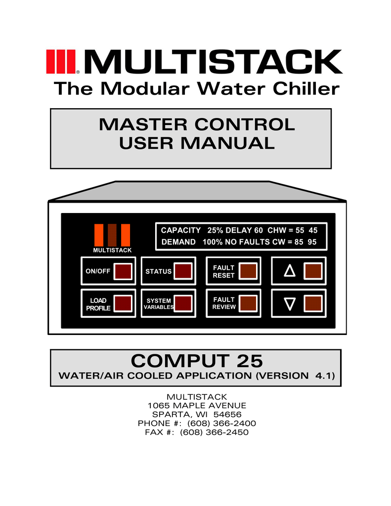 Multistack – The Modular Water Chiller | Manualzz
