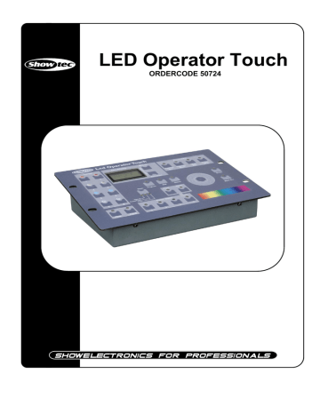 Showtec LED Operator Touch User Manual | Manualzz
