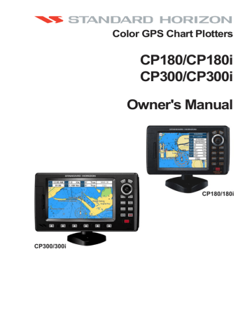 Standard Horizon CP180 Owner's Manual | Manualzz