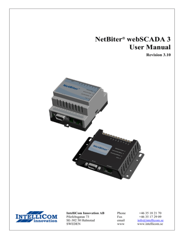 NetBiter webSCADA 3 User Manual | Manualzz