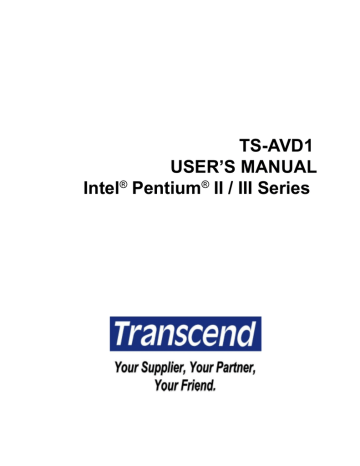 TS-AVD1 Motherboard User Manual | Manualzz