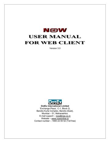 DotEx Web Client User Manual | Manualzz